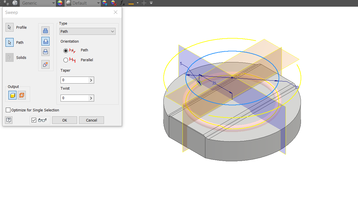 Solved: 3D projected line – remove material - Autodesk Community