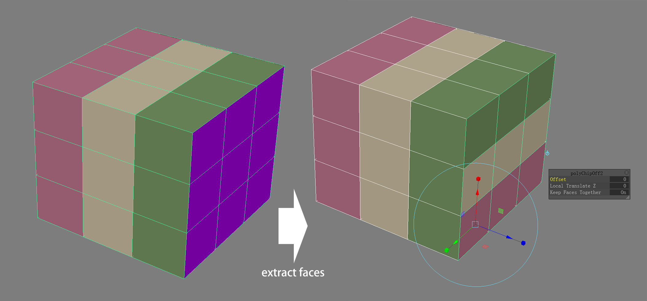 how to "extract faces" don't destroy material ID? - Autodesk Community