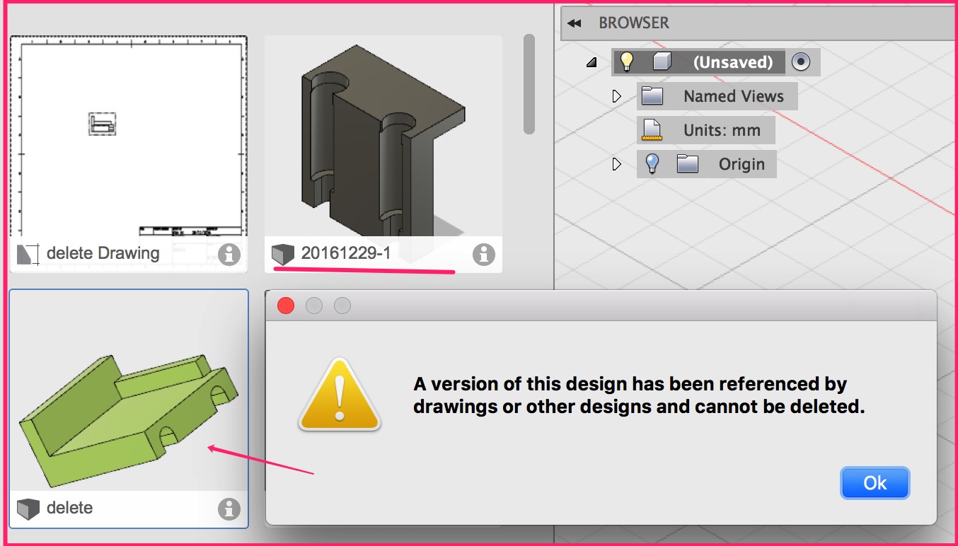 Can not delete drawing . but "This item is not referenced by any other designs" - Autodesk Community
