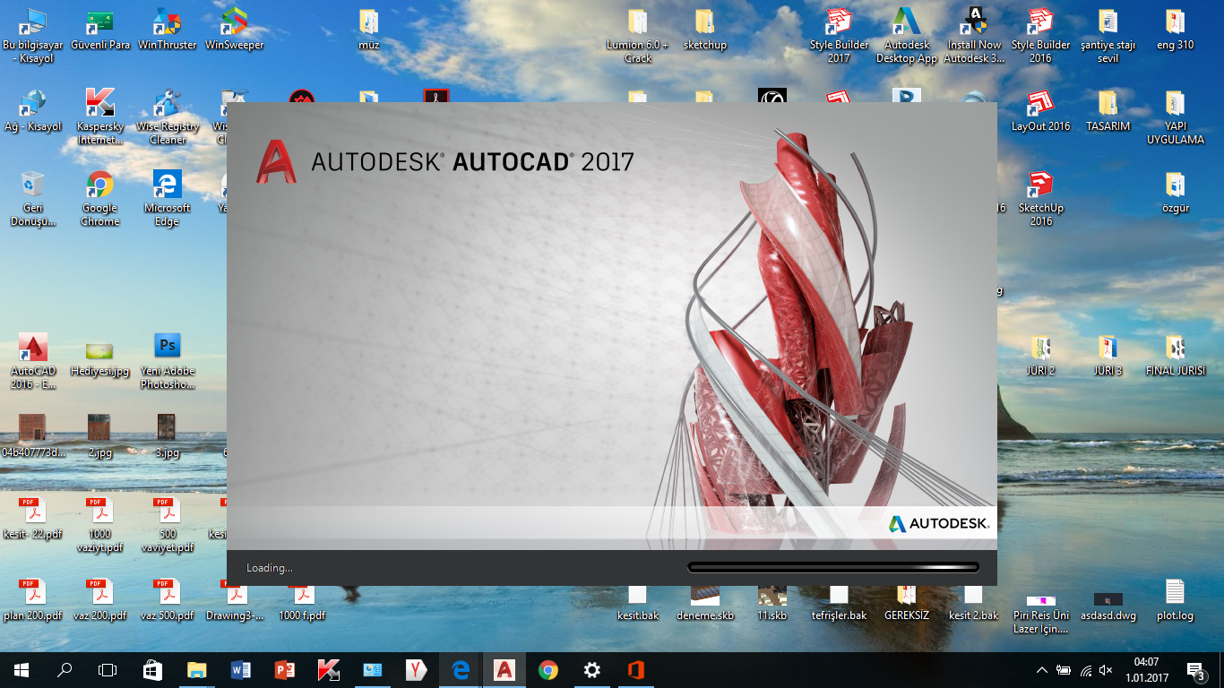autocad appears to just loading but not starting, please help immediate ...