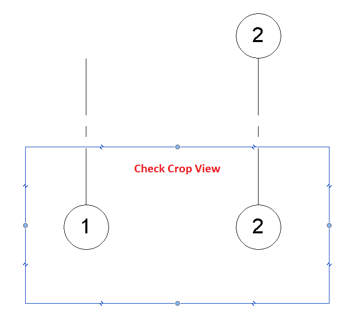 Column lines and bubbles displaying in some views and partially in ...