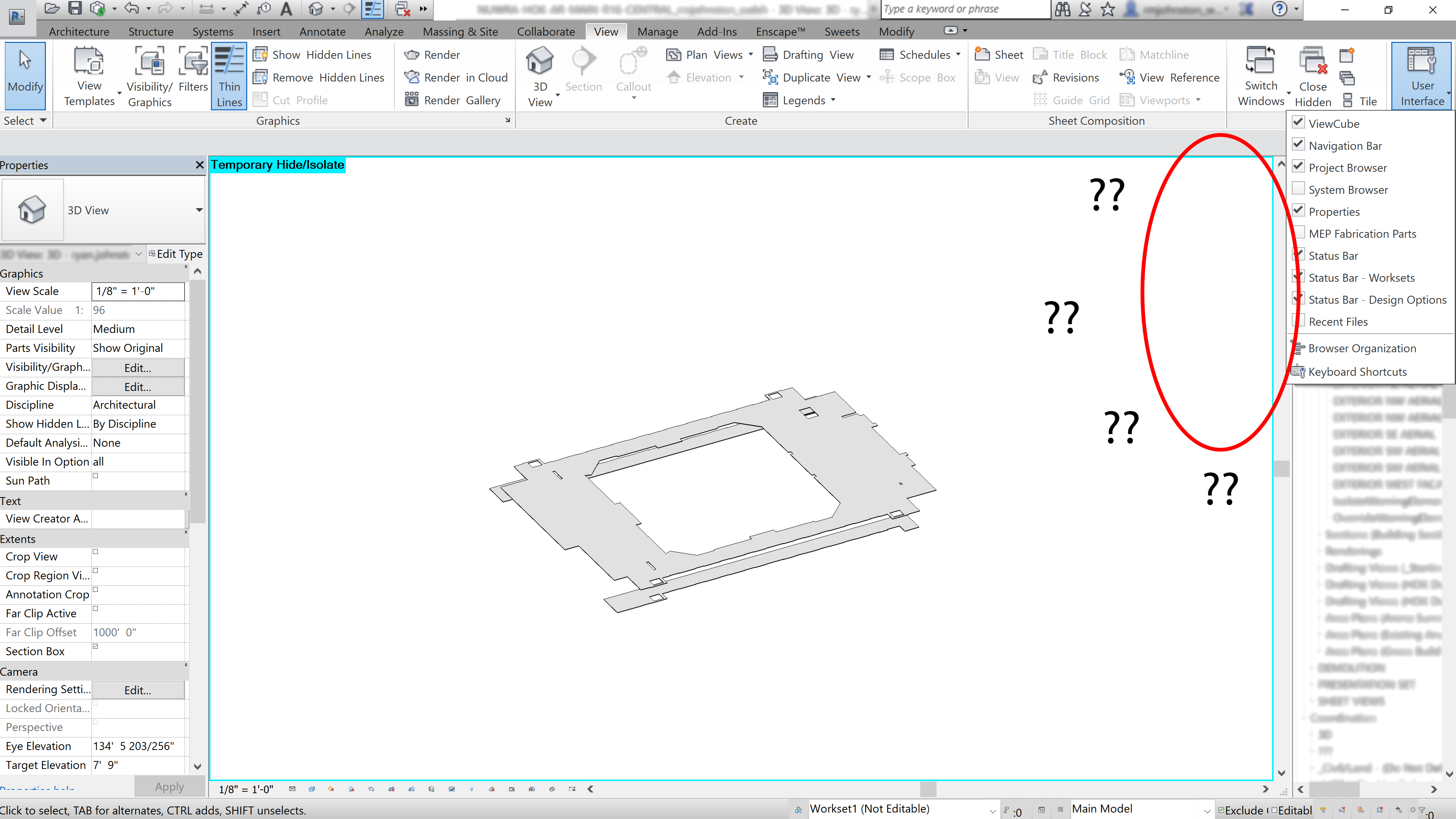 Revit 2017 - Viewcube and other navigation tools missing - Autodesk ...