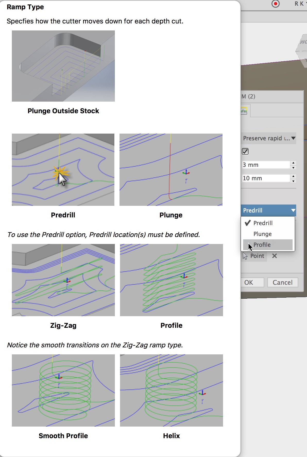 Solved: where's the Zig-Zag ramp in the Slot Toolpath? - Autodesk Community