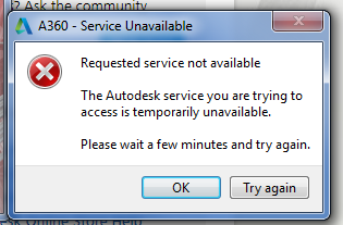Autocad 2017 requesed service not available - Autodesk Community