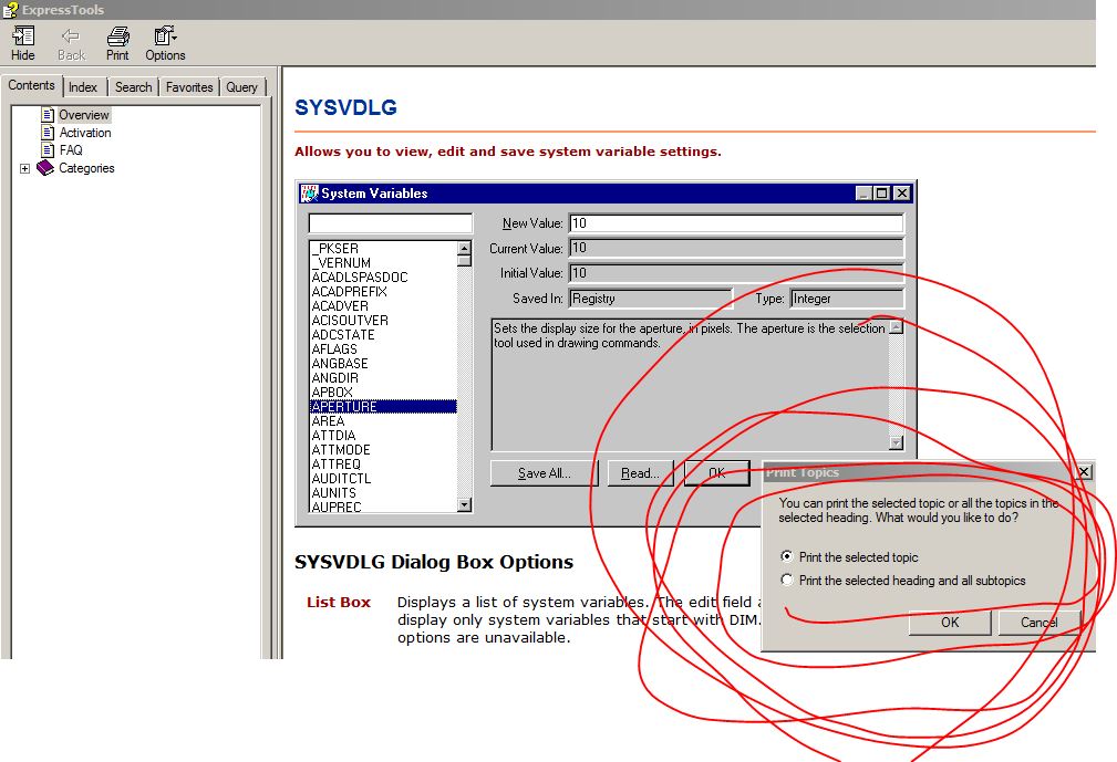 AutoCAD 2017 System Variables - Autodesk Community