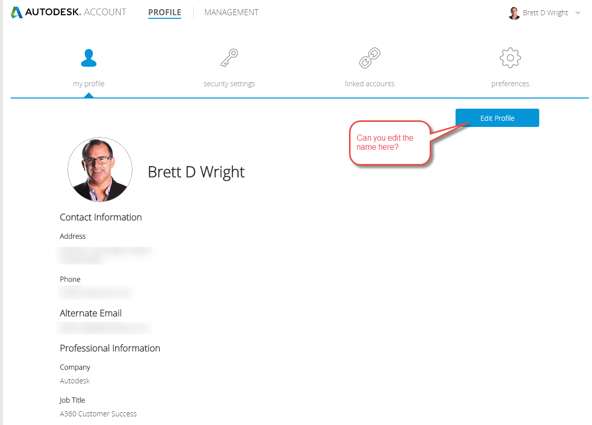 My Profile Name - Autodesk Community