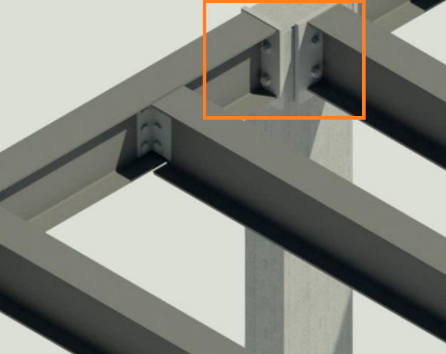 Solved: How to design Concrete column-steel beam connection? - Autodesk Community