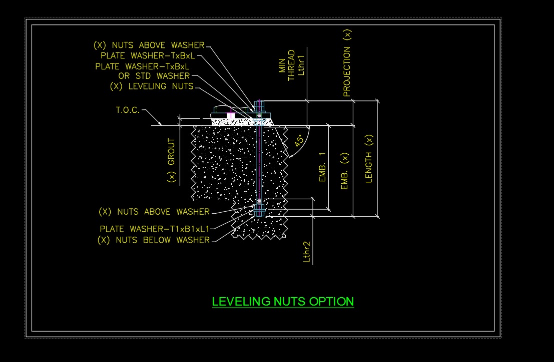 Anchor Bolts Macro / Base plate macro Improvements - Autodesk Community