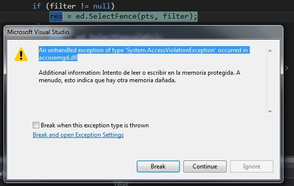 System.AccessViolationException' occurred in accoremgd.dll (BackgroundWorker) - Autodesk Community