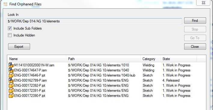 Find Orphaned Files - Autodesk Community