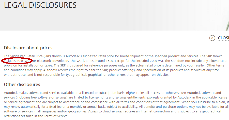 Pricing in Europe - Autodesk Community