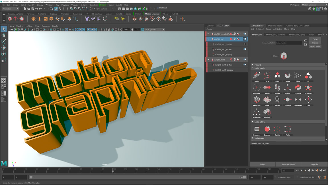 Motion Graphics toolset like MASH for Maya - Autodesk Community