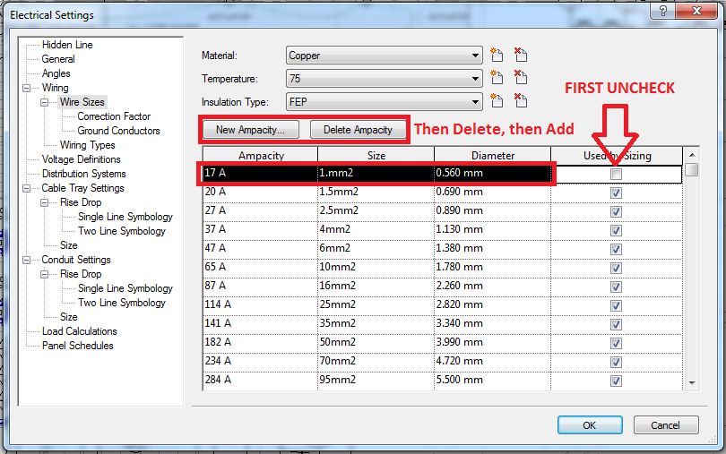 Solved: Issue setiing Ground Wire Sizes - Autodesk Community