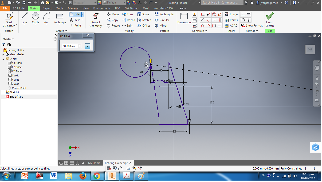 Fillet sketch function deforms the sketch - Autodesk Community