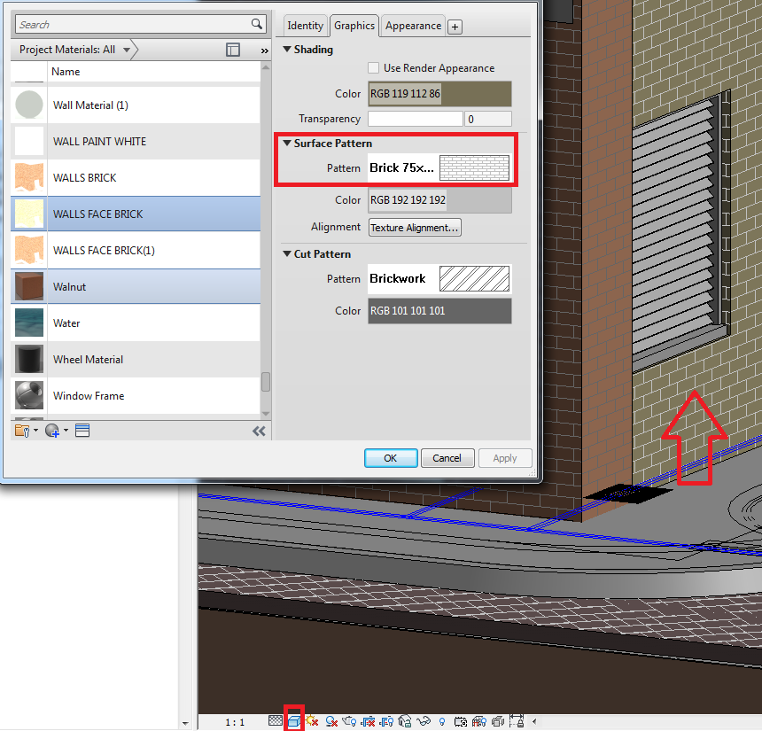 Solved: Realistic 3d view doesnt show up material texture? - Autodesk Community
