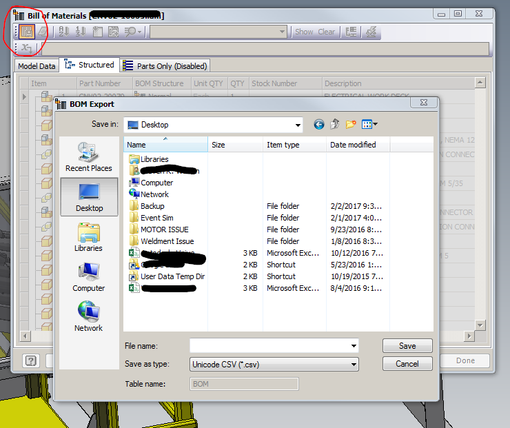 Solved Export Information From Inventor To Csv Or Microsoft Excel 4519