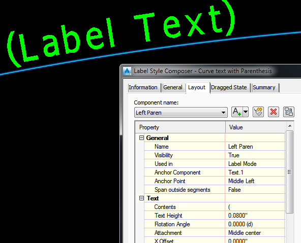 Solved: Curve label style - Autodesk Community