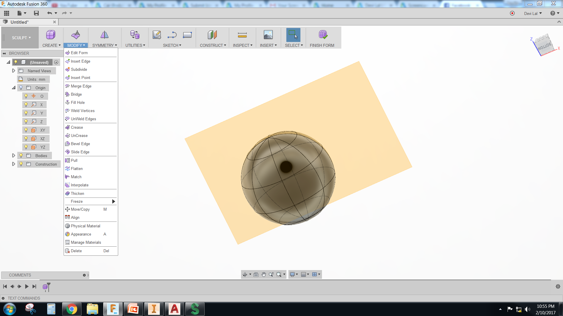 To add a Split command in sculpting Environment body can splitted along ...