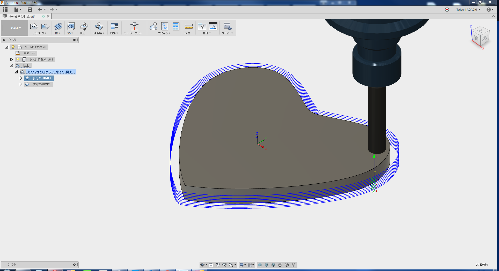 Fusion360のCAMでNCコードを作る際、2回の加工を一度に支持する内容はどうしたら良いですか？ - Autodesk Community