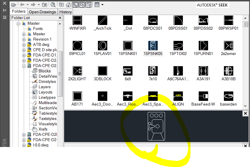 Solved: How to show blocks while insertion - Autodesk Community