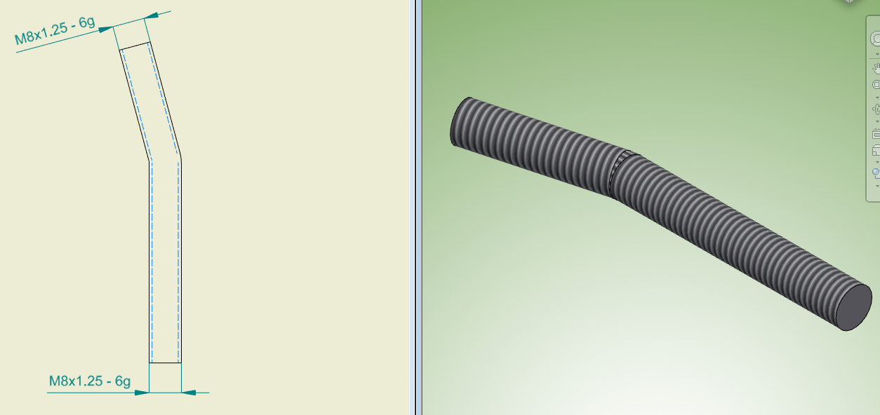 Solved: Bend part doesn't work with thread feature present - Autodesk Community