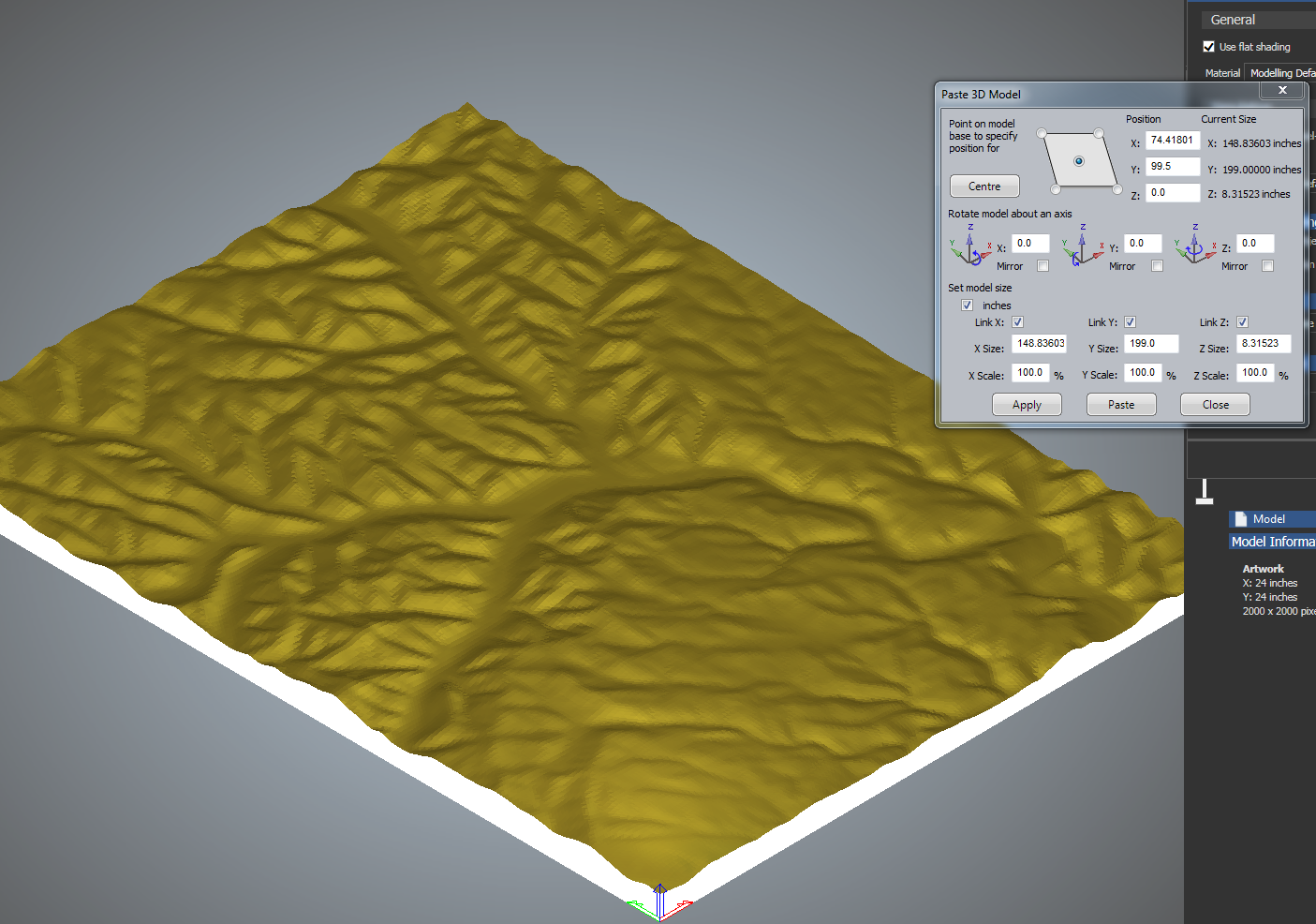 Importing STL file, shows detail until moved. Then completely smooth ...