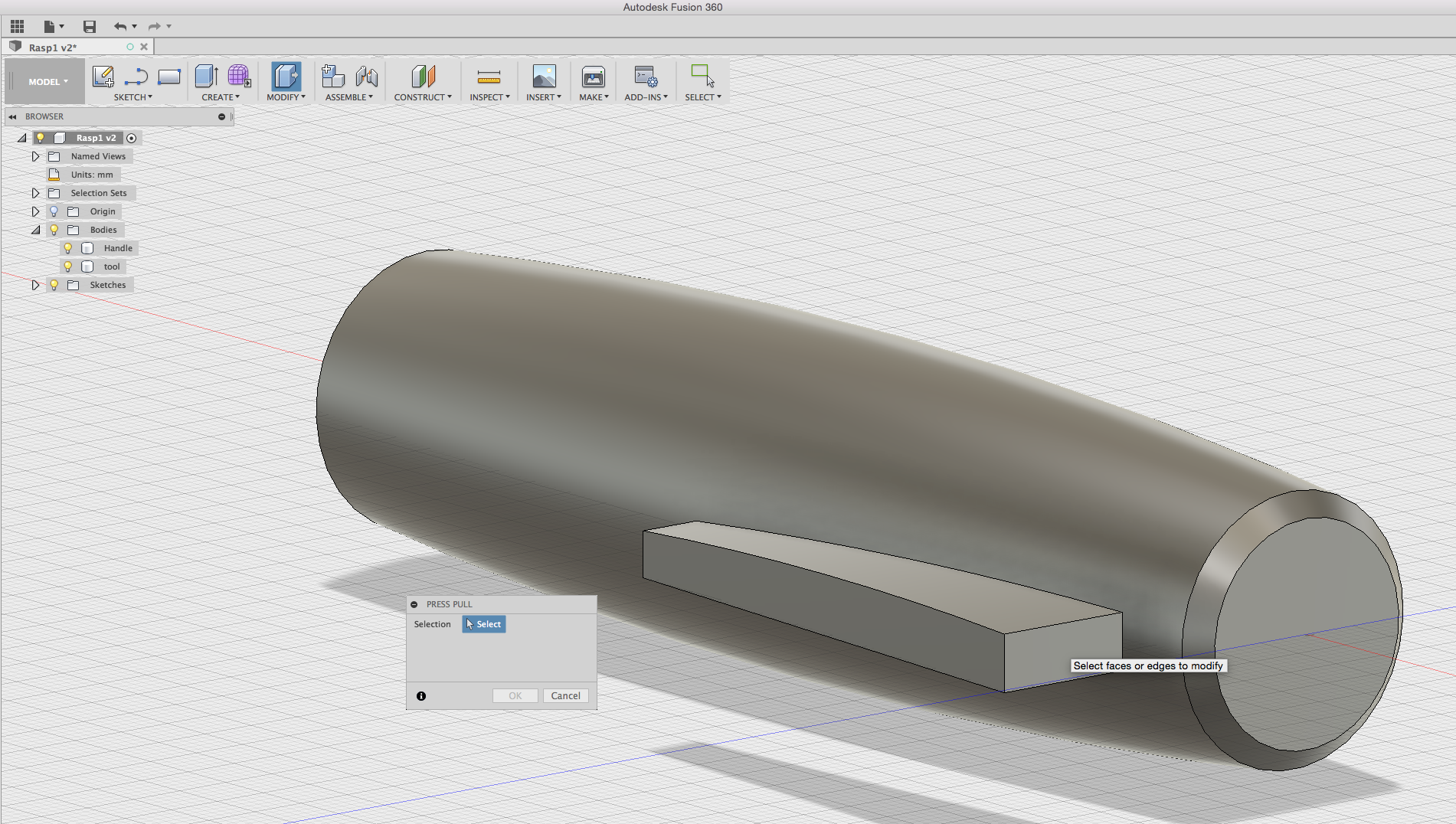 Cannot Extrude or Press/Pull lofted object - Autodesk Community