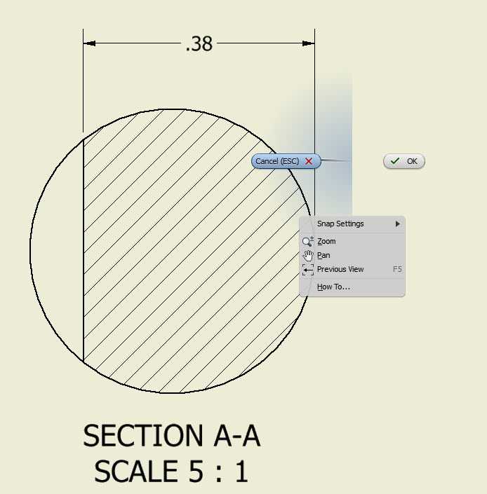 Solved: Dimension to circle edge in detail drawing - Autodesk Community