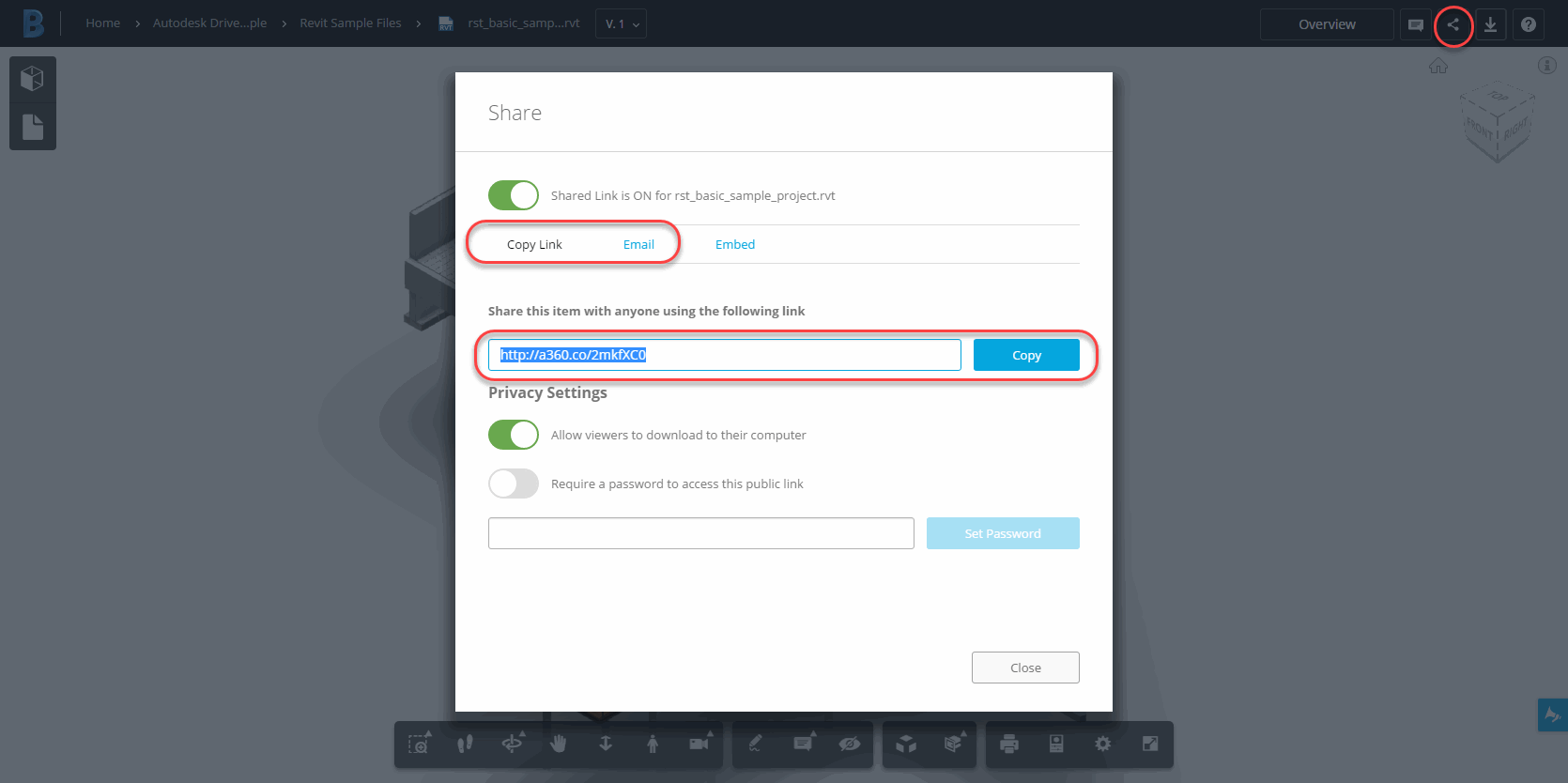 Solved: How I can share Revit model using A360 to my client? - Autodesk Community