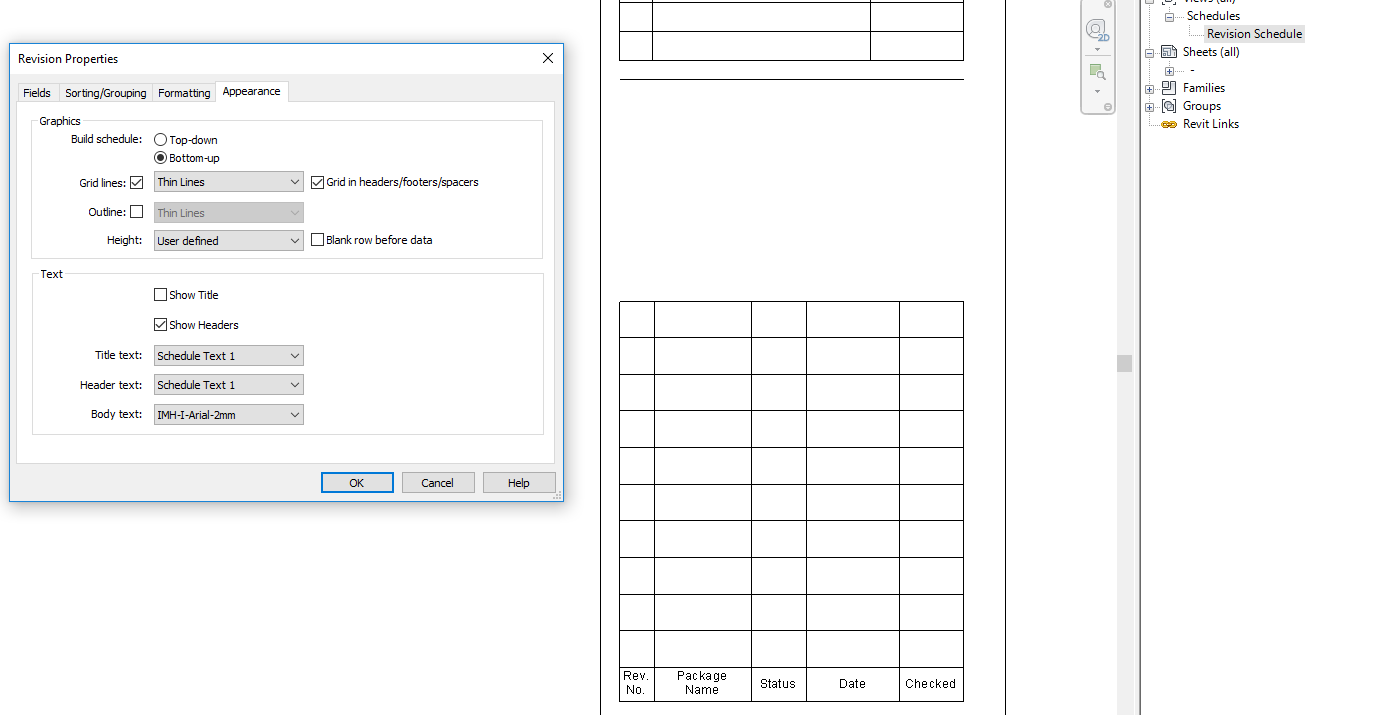 Solved: Resize the row of revision schedule in Title Block - Autodesk Community