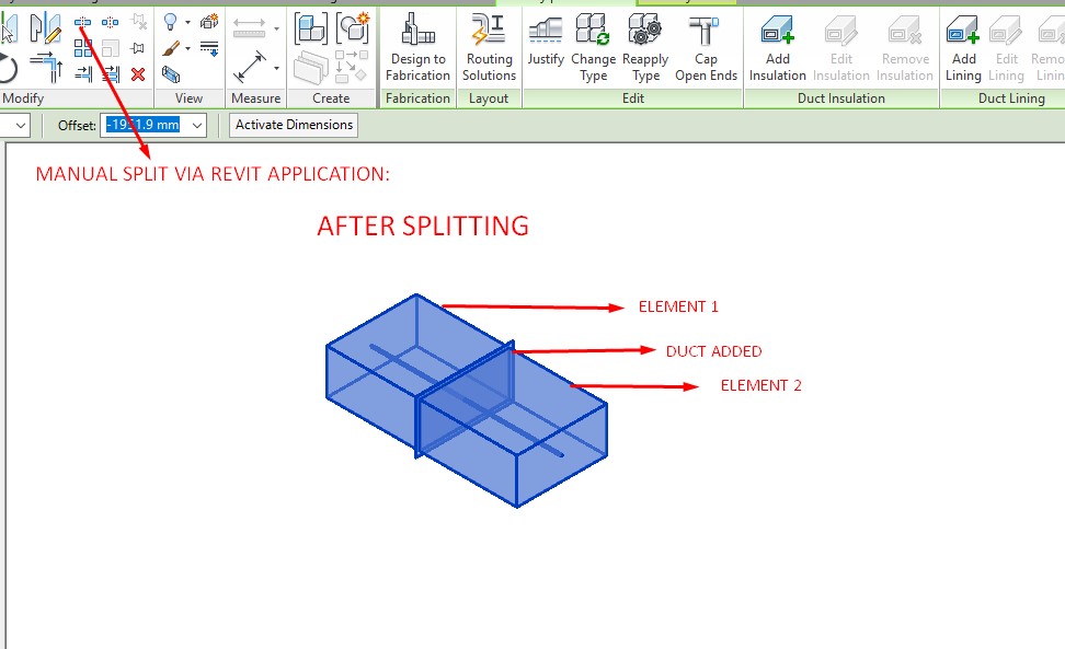 Solved: Is there any api available to split a duct programmatically? - Autodesk Community