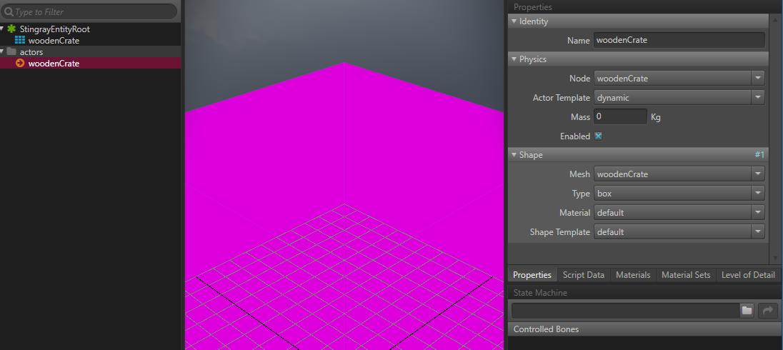 Scaled object, rendering vs. physics - Autodesk Community