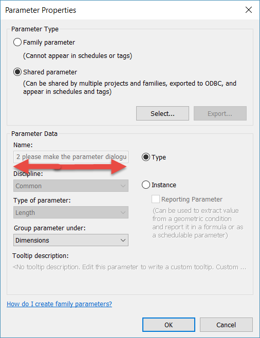 Improve Shared Parameter UI - Autodesk Community