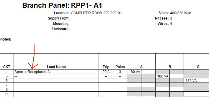 Solved: Panel Schedule question - Autodesk Community