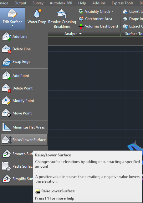 EDITING A SURFACE - Autodesk Community