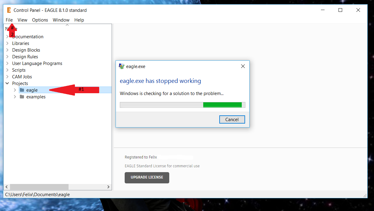 Solved: eagle.exe has stopped working - Page 2 - Autodesk Community