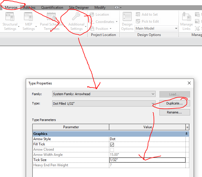 Solved: Change dot size in dimension tickmark - Autodesk Community