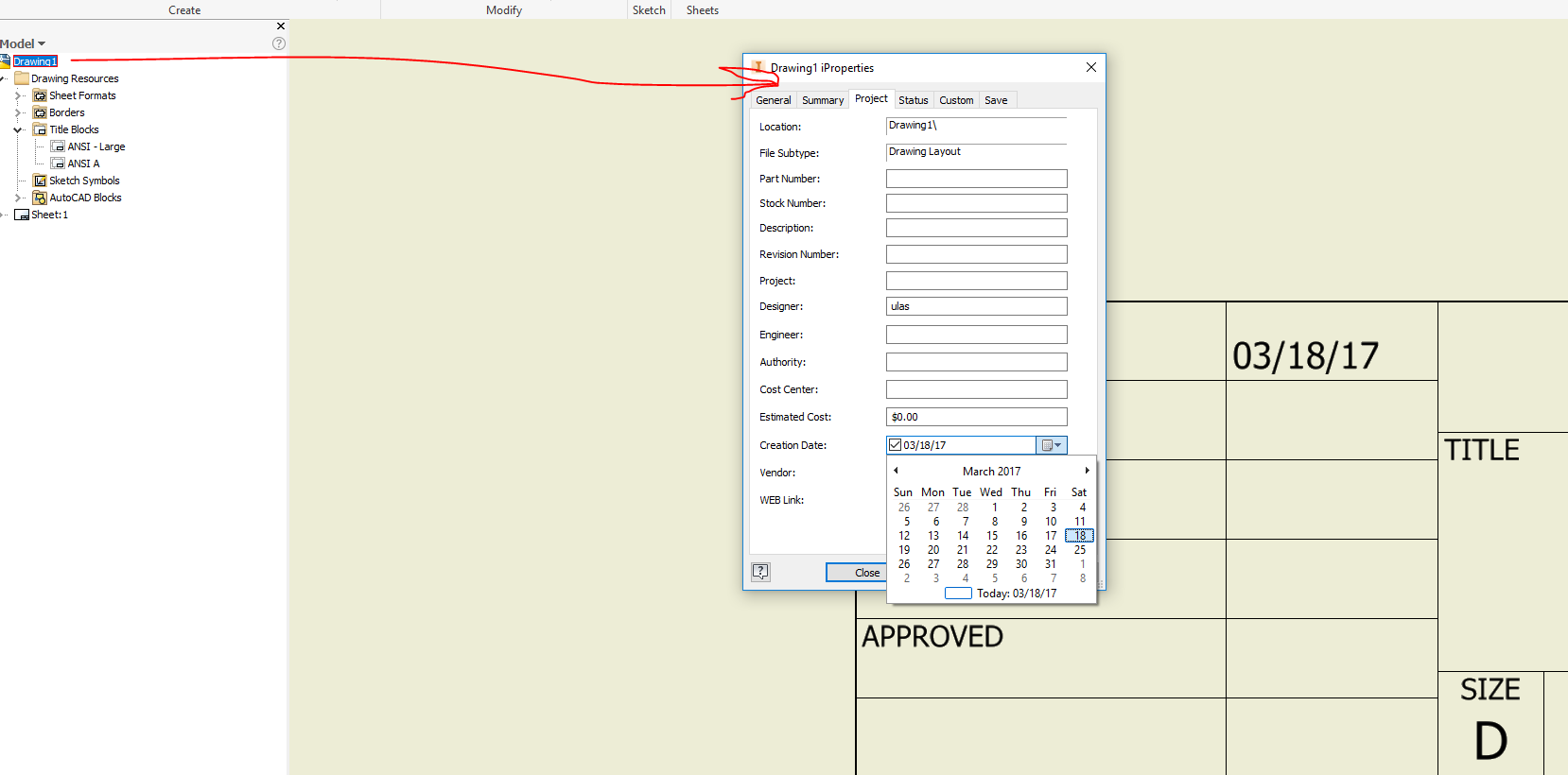 Çözüldü: Inventor Title Block Date - Autodesk Community