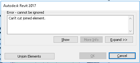 Solved: CutFailures CannotCutJoinedElement - Autodesk Community