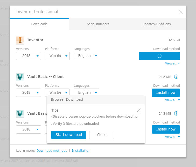 Solved: Inventor 2018 installation - download problem - Autodesk Community