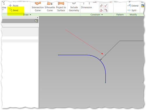 2d sketch fillet theoretical intersection point - Autodesk Community