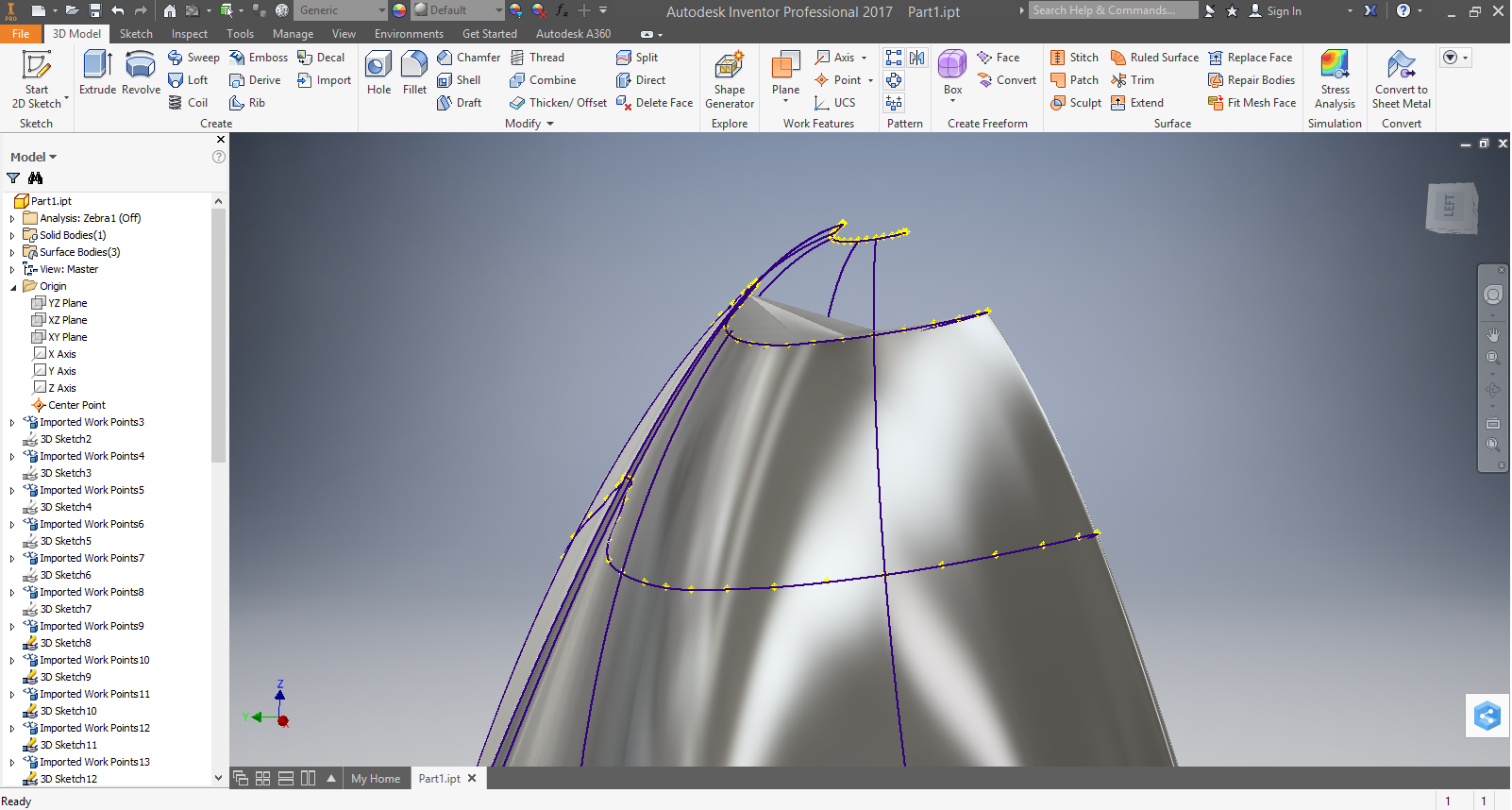 Loft: closed to open contour - Autodesk Community