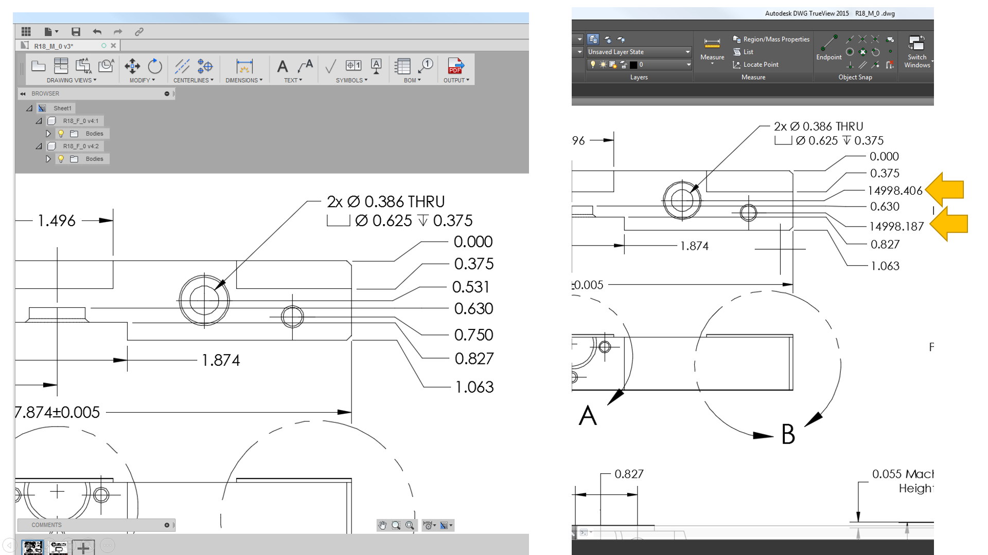 Exporting Drawing to DWG changes dimensions - Autodesk Community