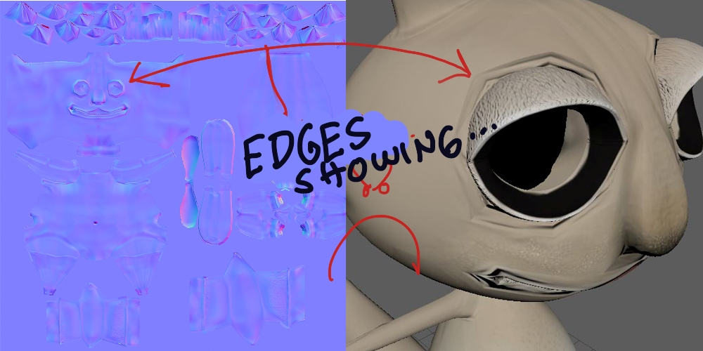 Edges showing on normalmap - Autodesk Community