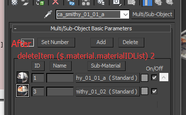 Solved: How to delete one of the material in the sub-material ...
