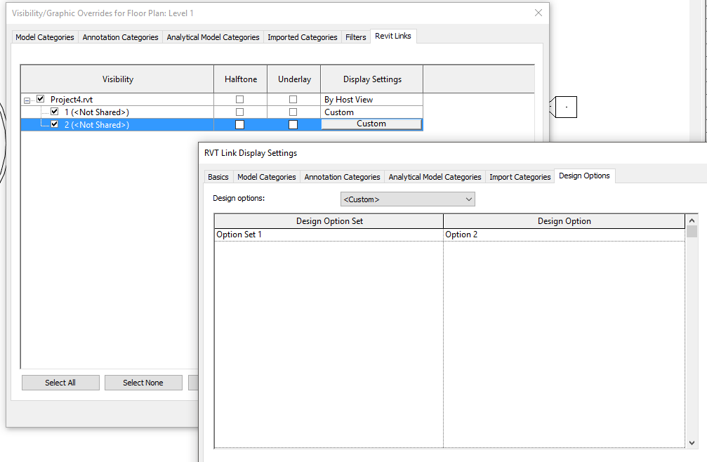 Solved Multiple Design Options In Same View With Linked Rvts Autodesk Community