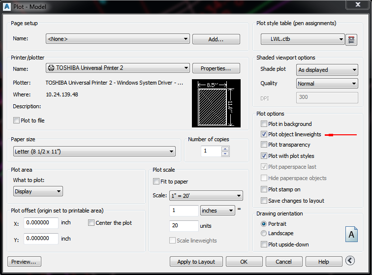 Lineweight not plotting - Autodesk Community