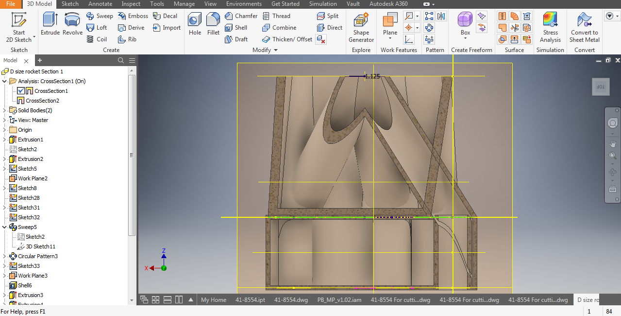 Solved: How to keep a loft from intersecting a shelled sweep? - Autodesk Community