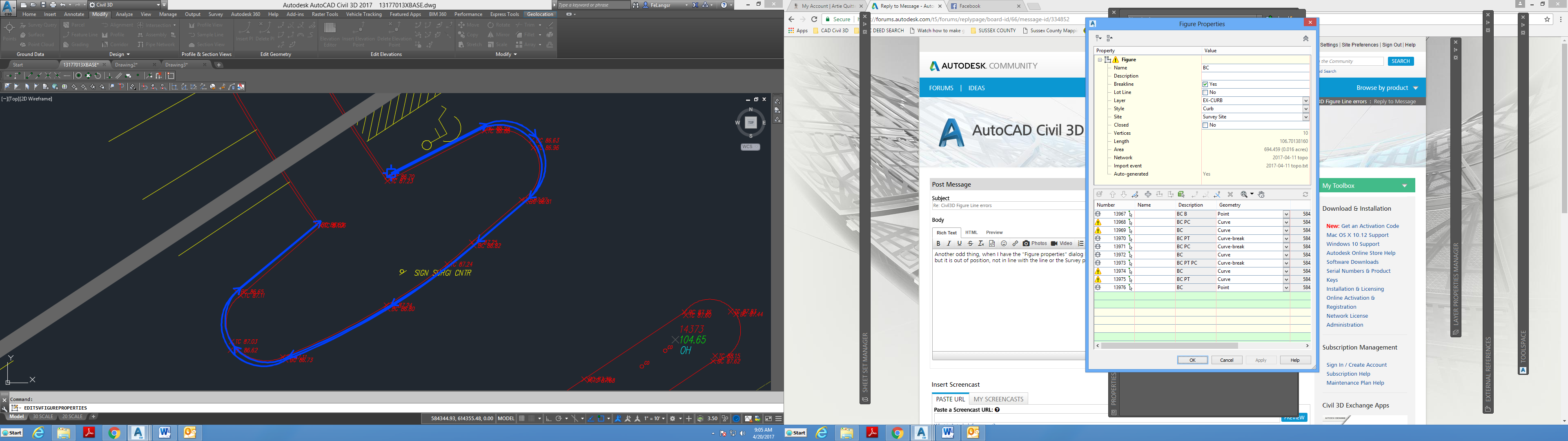 Civil3D Figure Line errors - Autodesk Community