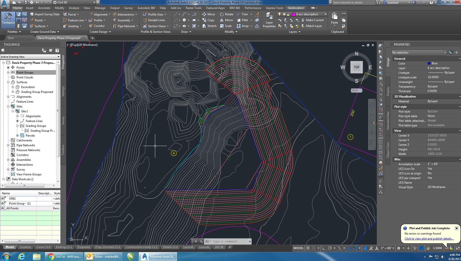 Solved: Not grading to surface - Autodesk Community